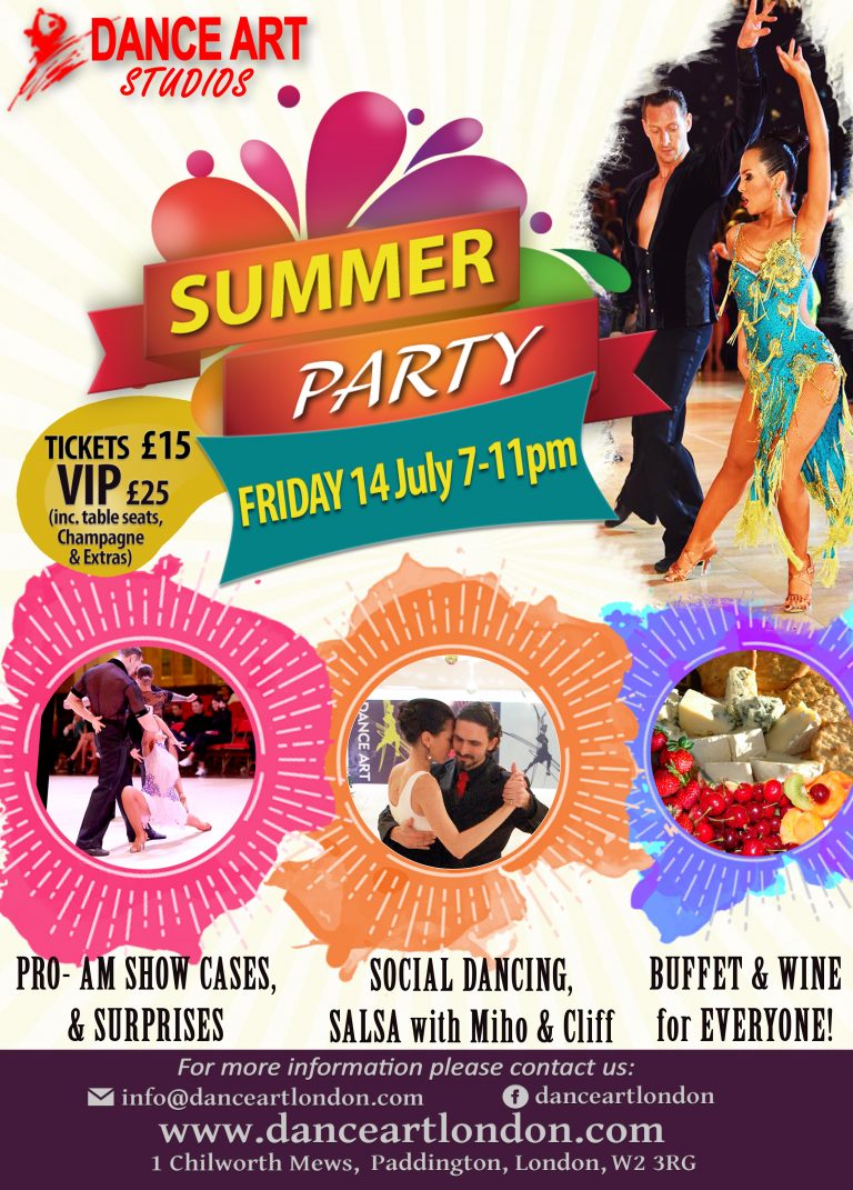 Summer Dance Party celebrating the summer season